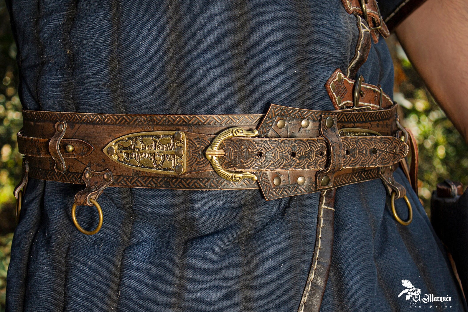 Viking Leather Belt for Viking Armor to Larp. Nordic - Etsy