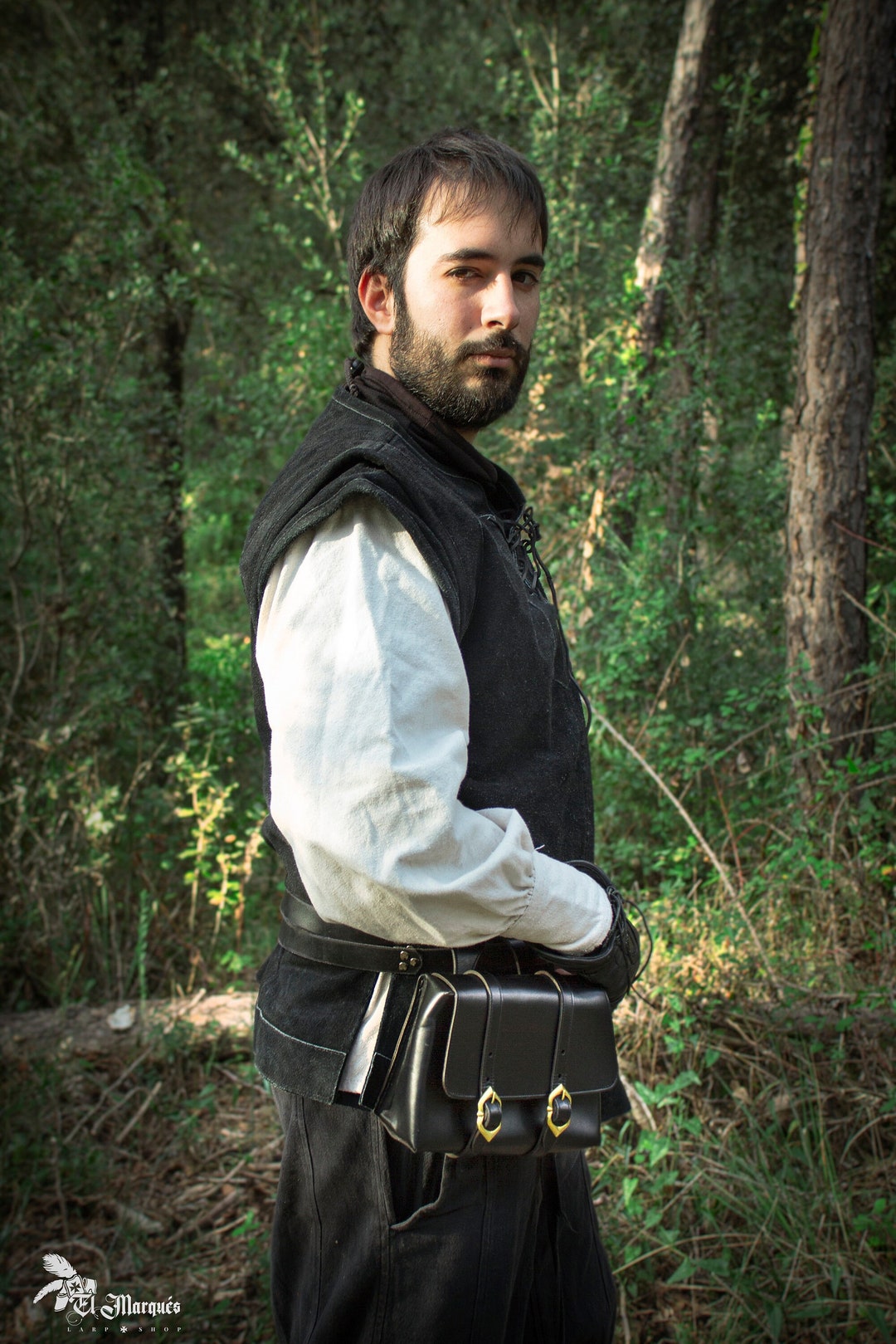 Leather LARP Bag for Medieval & Renaissance Costumes. Belt Bag. - Etsy