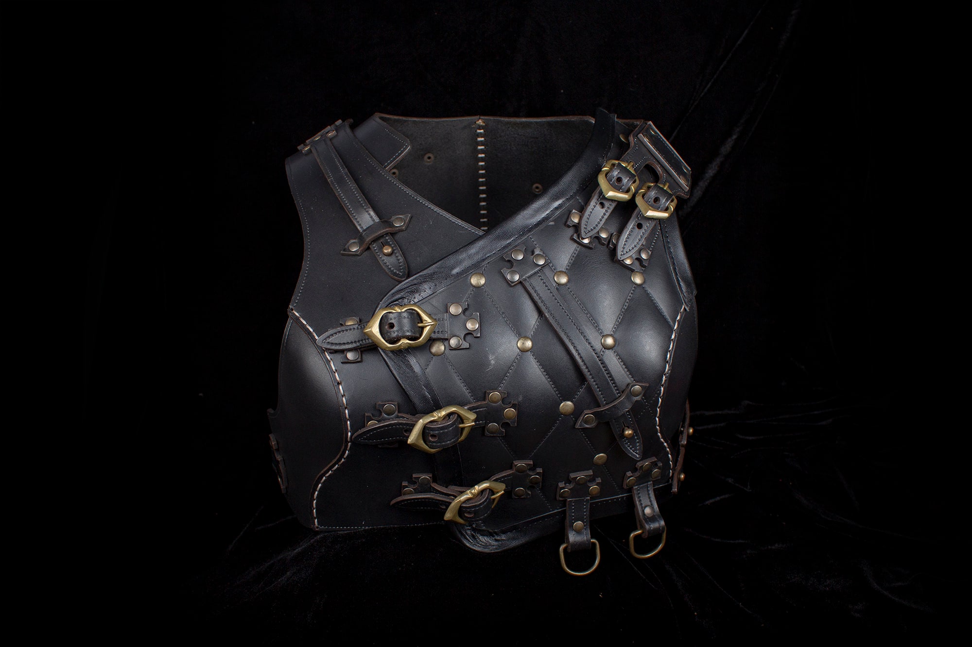 Larp Female Armor the Witcher Cosplay BLACK, Costume, Leather Armor ...