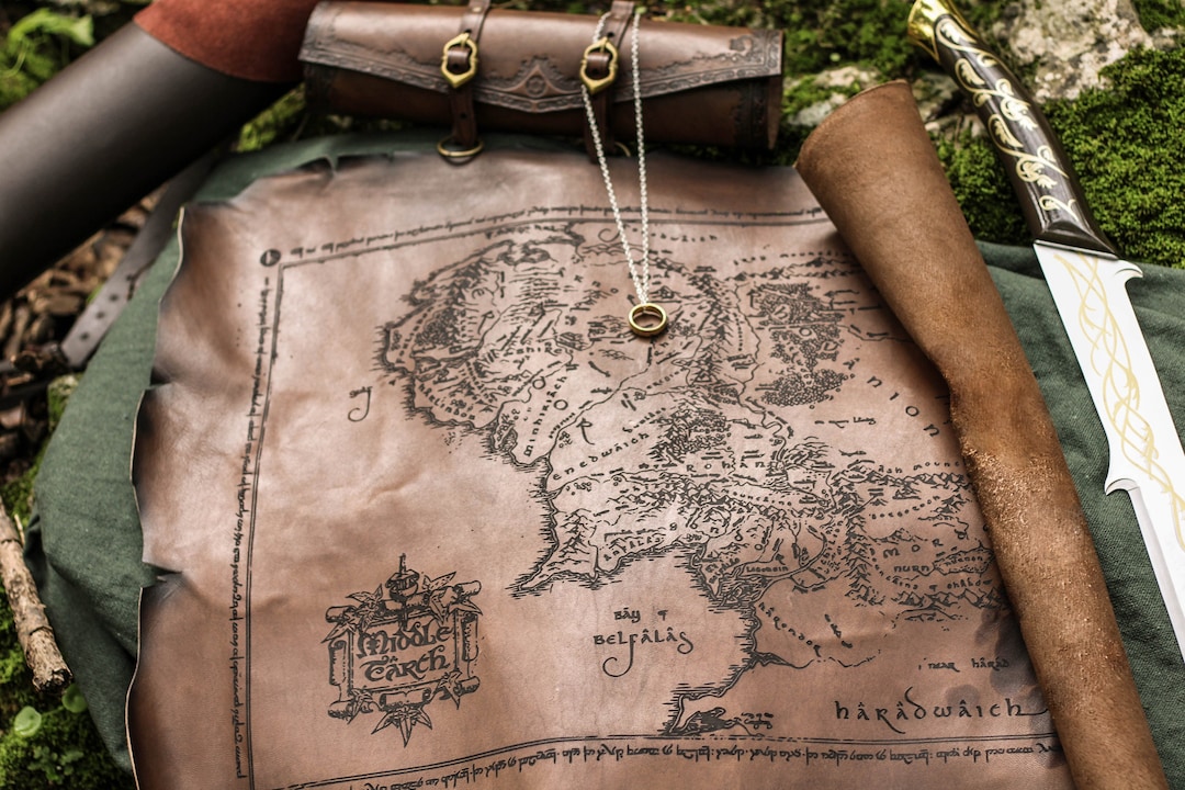Mapa personalizado para larp. Hecho de cuero para tus grandes aventuras ...