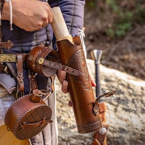 Medieval Leather Scroll Holder for Renaissance Fair or Larp - Etsy