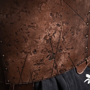 LARP Leather Armor, Brown Leather Breastplate, Brown Leather Armor - Etsy