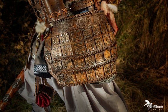 Barbarian Tassets With Viking Armor. Leather Leg Armor - Etsy
