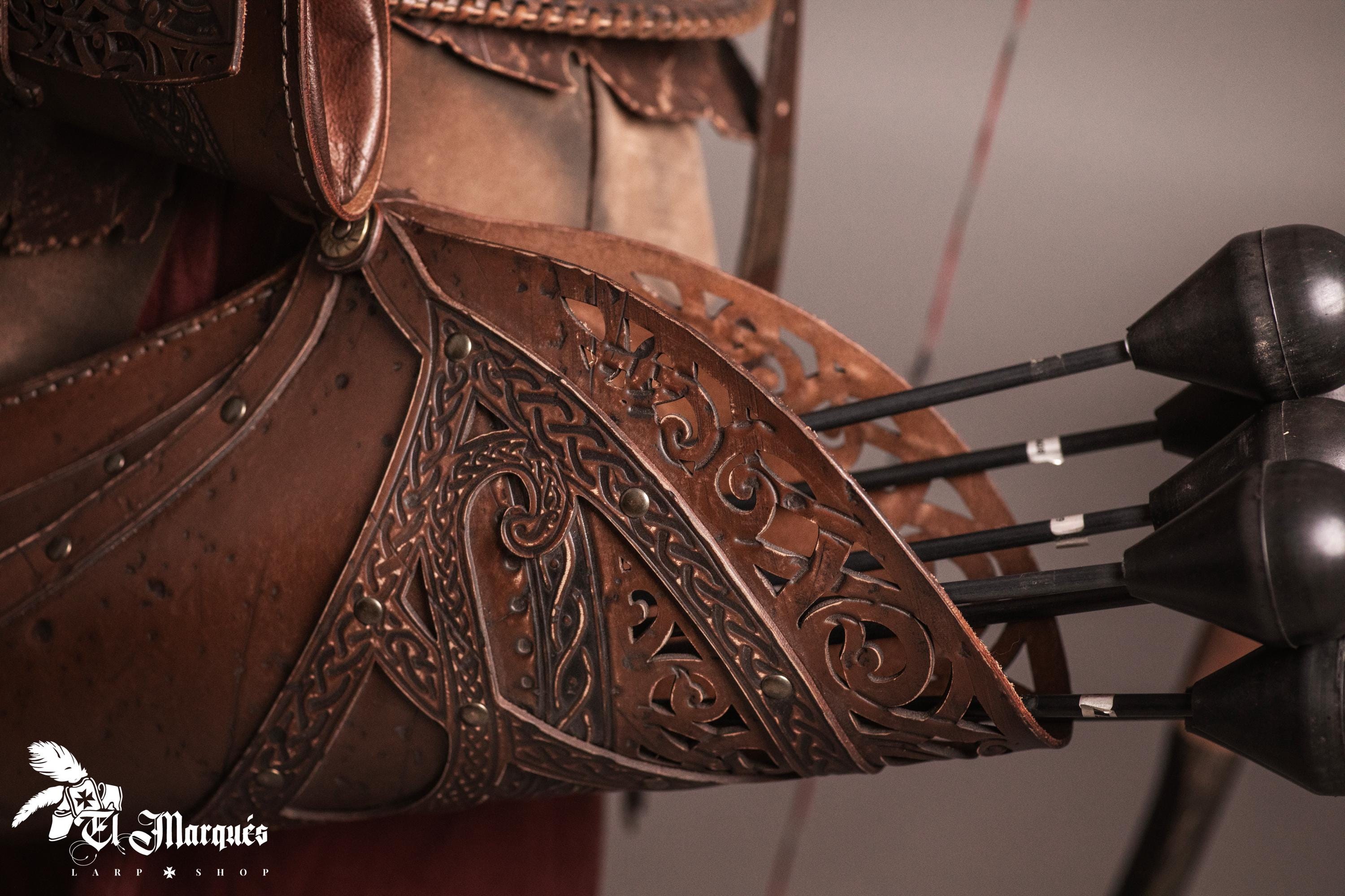 Leather Arrow Quiver: Viking LARP Bow With Bag - Etsy