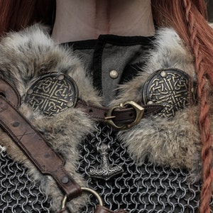 Rabbit Fur Viking Cape: Medieval Norse Costume Cloak - Etsy
