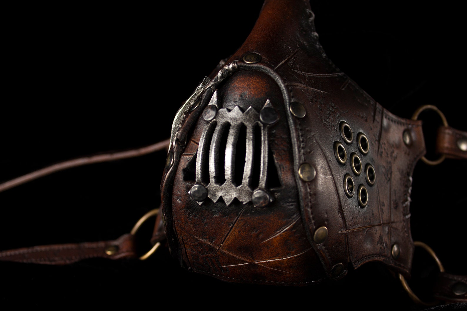 Face Mask Post Apocalyptic or Steampunk Leather Mask | Etsy