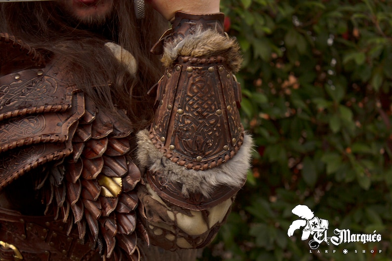 Viking Bracer God of War Armor Larp Style Norse. Bracers for - Etsy