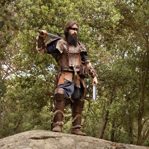 Brown Leather Viking Armor. FULL SET Larp Armor - Etsy