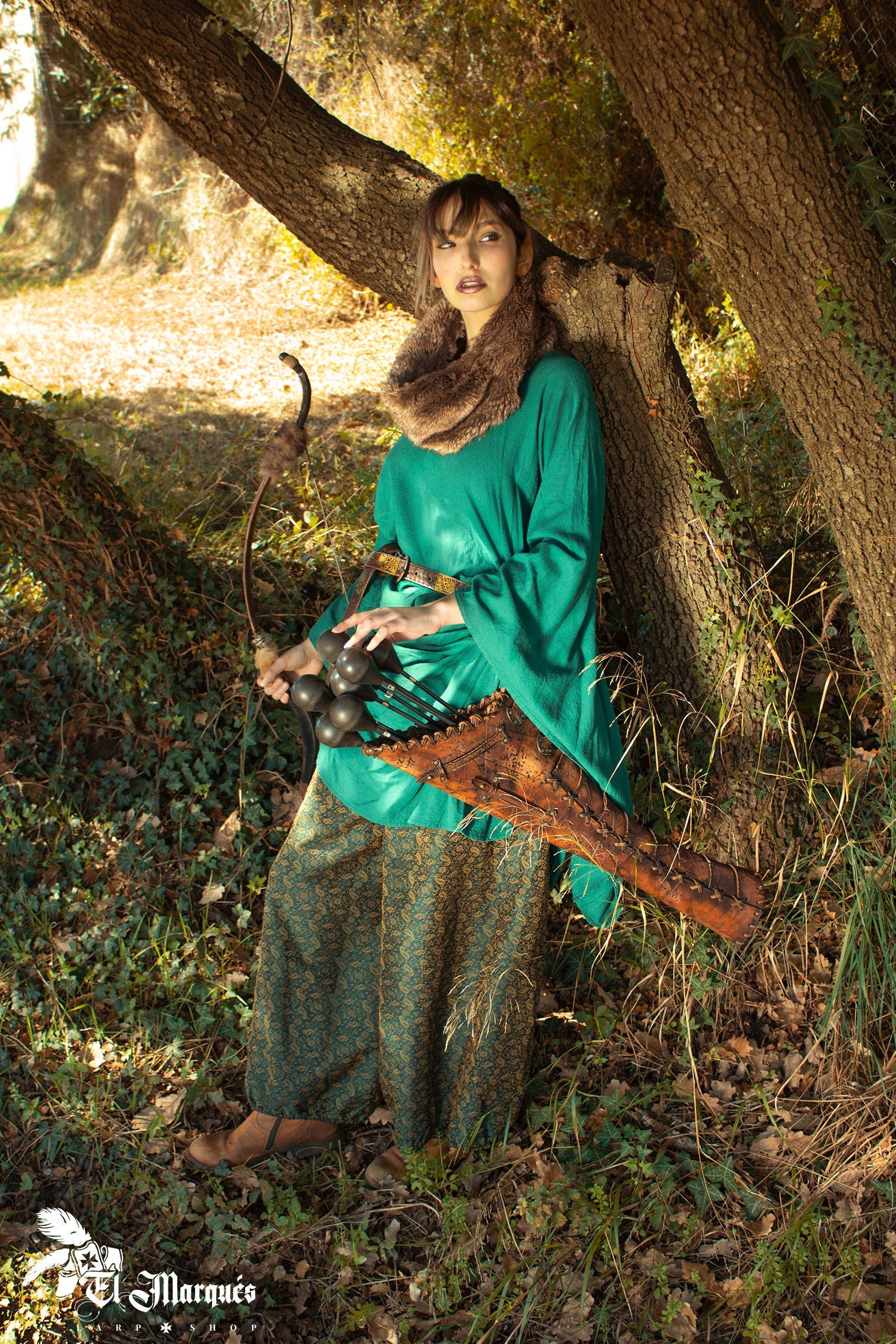 Brown Leather Quiver. Barbarina Viking Arrow. Celtic Quiver - Etsy