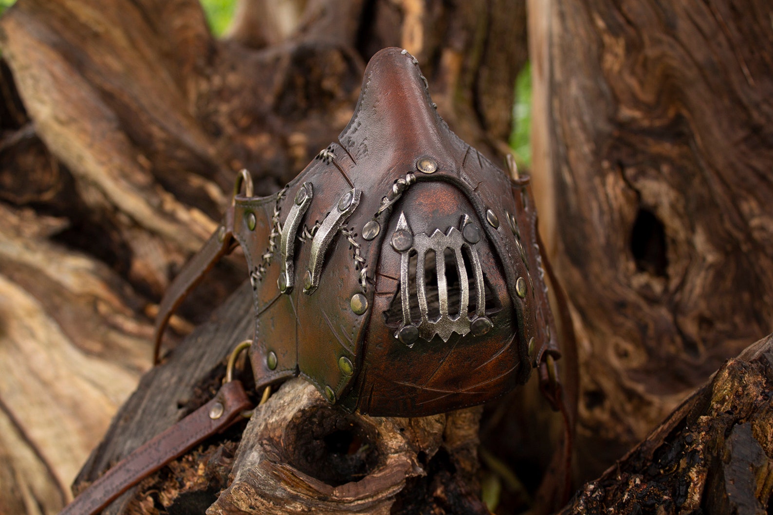 Face Mask Post Apocalyptic or Steampunk Leather Mask - Etsy