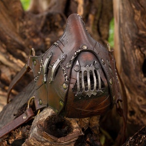 Face Mask Post Apocalyptic or Steampunk Leather Mask - Etsy