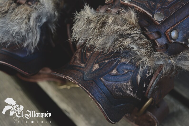Viking Bracer God of War Armor Larp Style Norse. Bracers for - Etsy