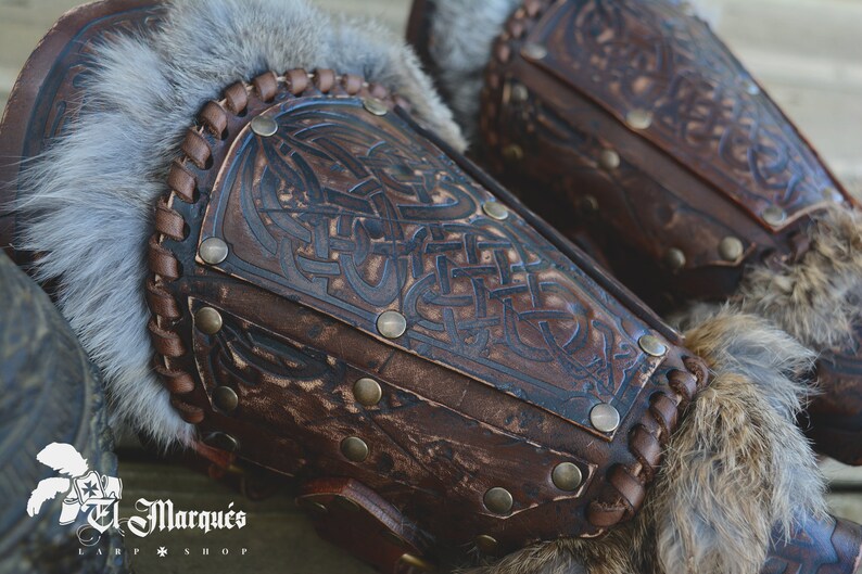 Viking Bracer God of War Armor Larp Style Norse. Bracers for - Etsy