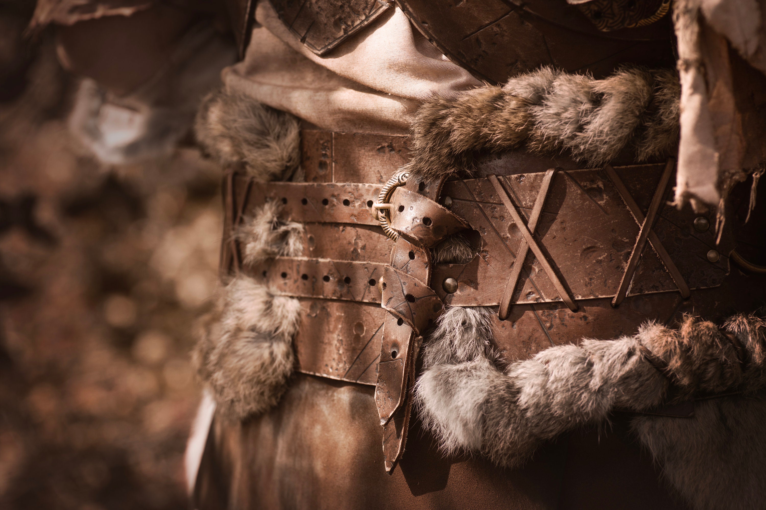 Leather Barbarian Belt: Wide LARP Berserker War Belt With Skull - Etsy