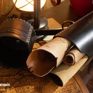 Medieval Leather Scroll Holder for Renaissance Fair or Larp - Etsy