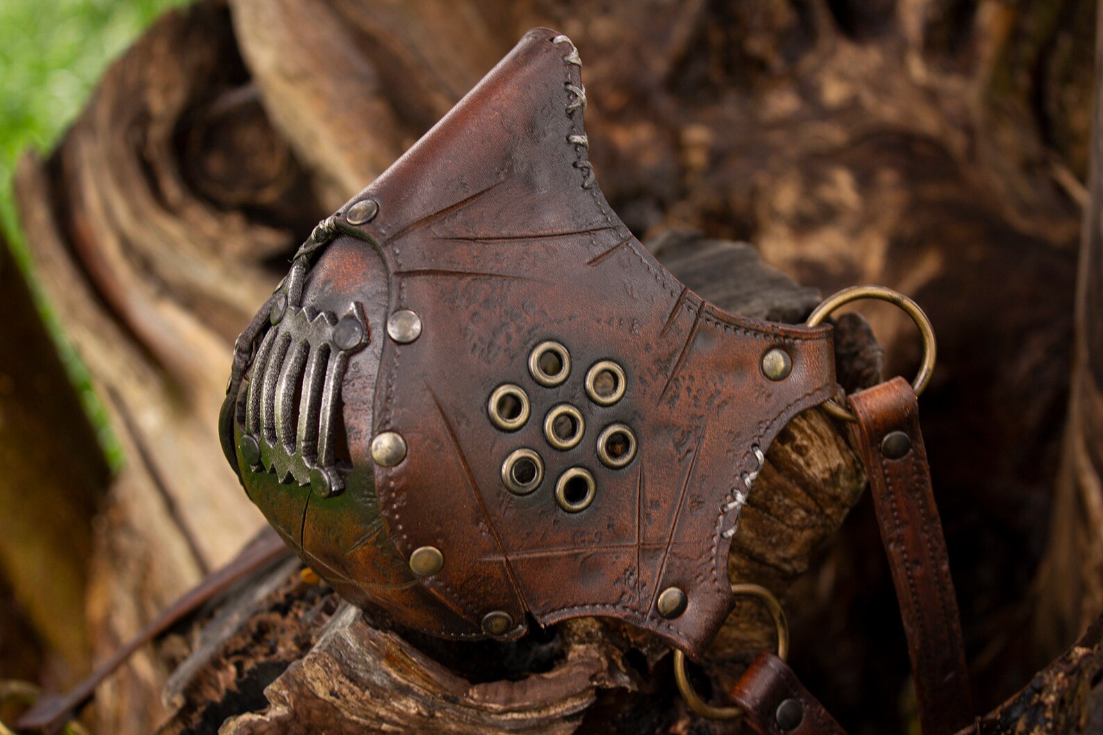 Face Mask Post Apocalyptic or Steampunk Leather Mask | Etsy