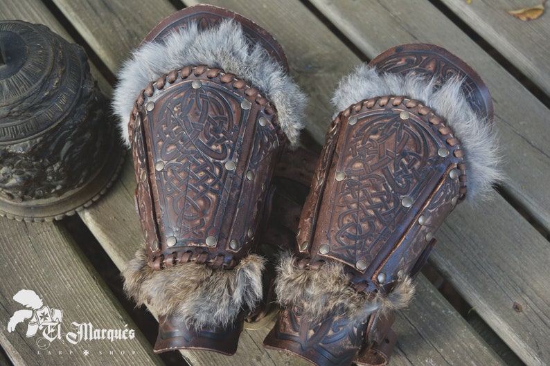 Viking Bracer God of War Armor Larp Style Norse. Bracers for - Etsy