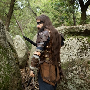 Brown Leather Viking Armor. FULL SET Larp Armor - Etsy