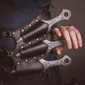 Leather Knife Holster for Ranger, Shinobi or Samurai Costume ...