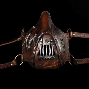 Face Mask Post Apocalyptic or Steampunk Leather Mask - Etsy