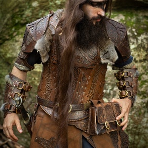 Brown Leather Viking Armor. FULL SET Larp Armor - Etsy