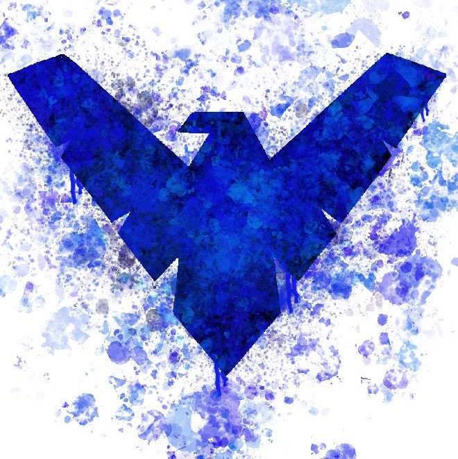 Nightwing Symbol Tattoo