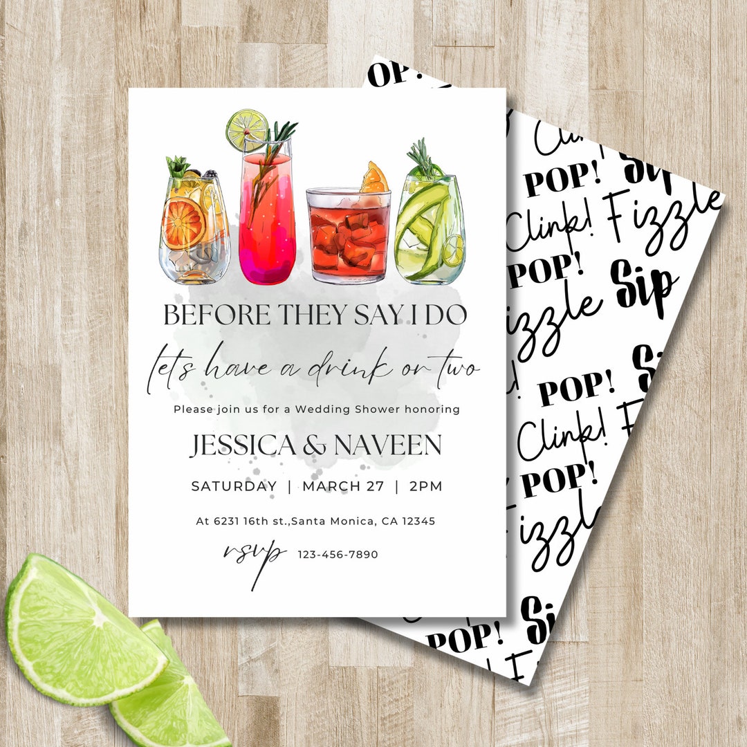 Wedding Shower Invitation Template, Editable, Printable Wedding Shower ...