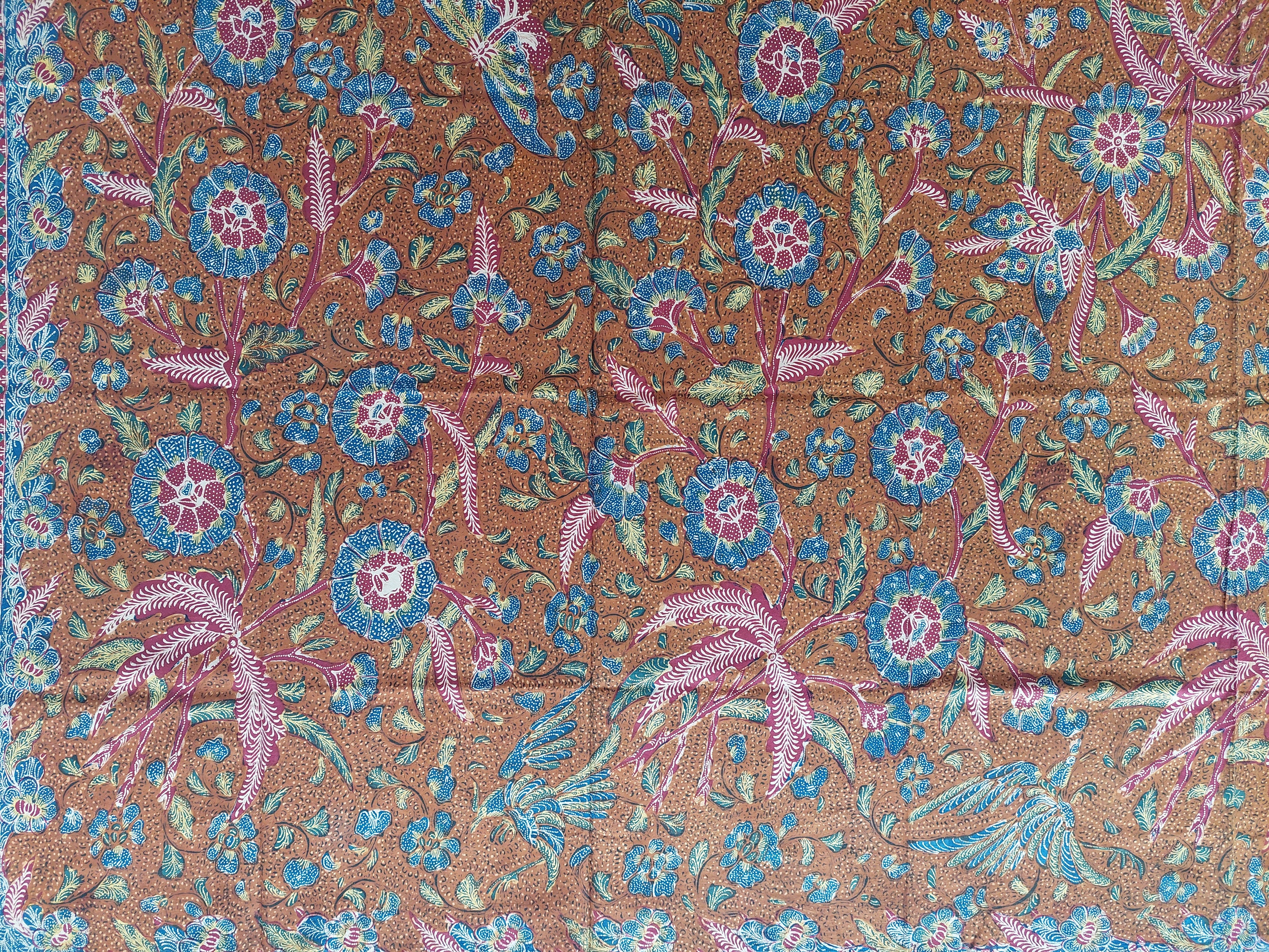 1960s Peranakan Batik Tulis Tiga Negeri, Vintage Batik Artwork, Chinese ...