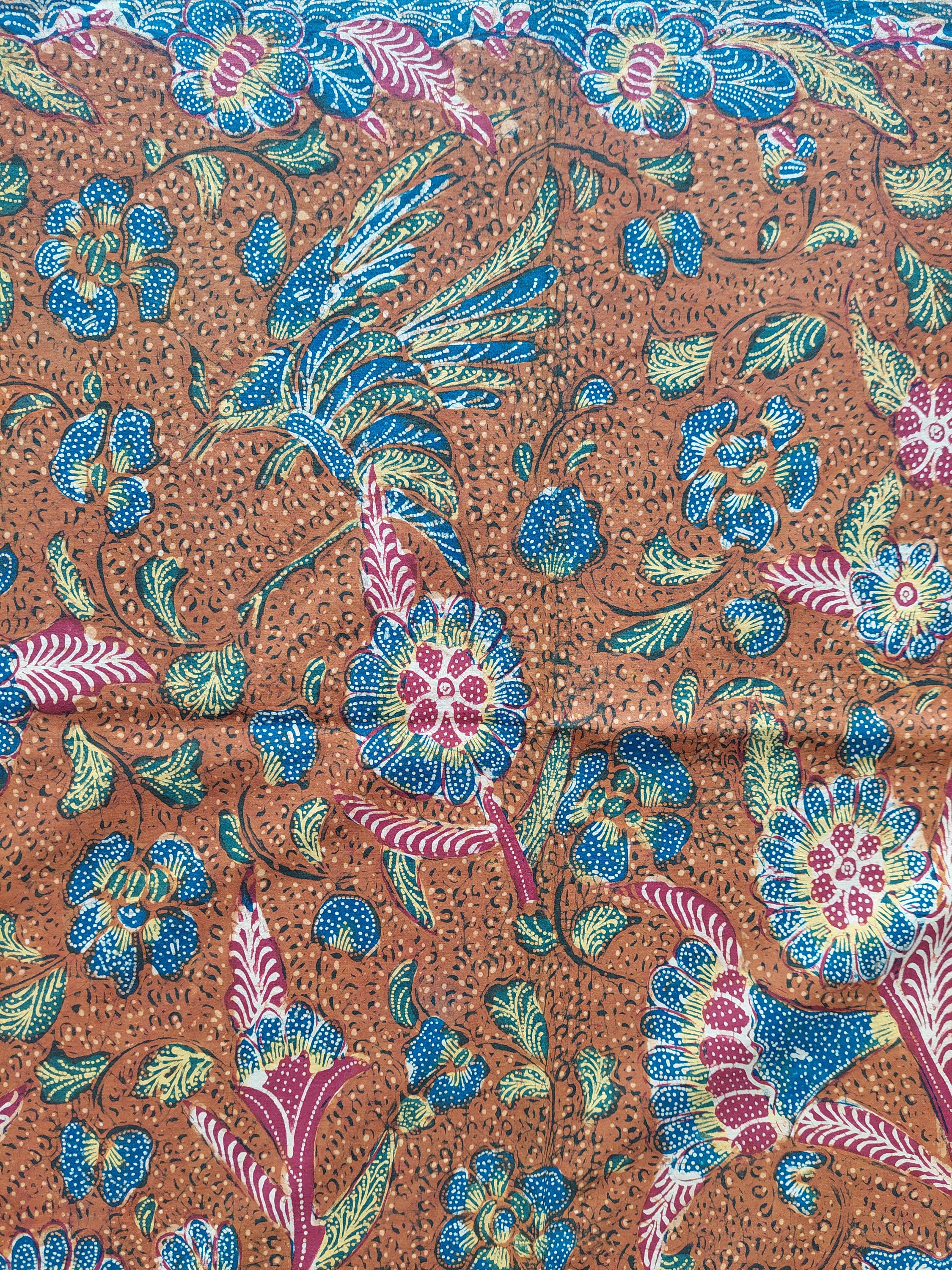 1960s Peranakan Batik Tulis Tiga Negeri, Vintage Batik Artwork, Chinese ...