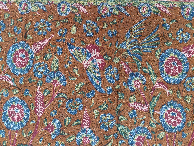 1960s Peranakan Batik Tulis Tiga Negeri, Vintage Batik Artwork, Chinese ...