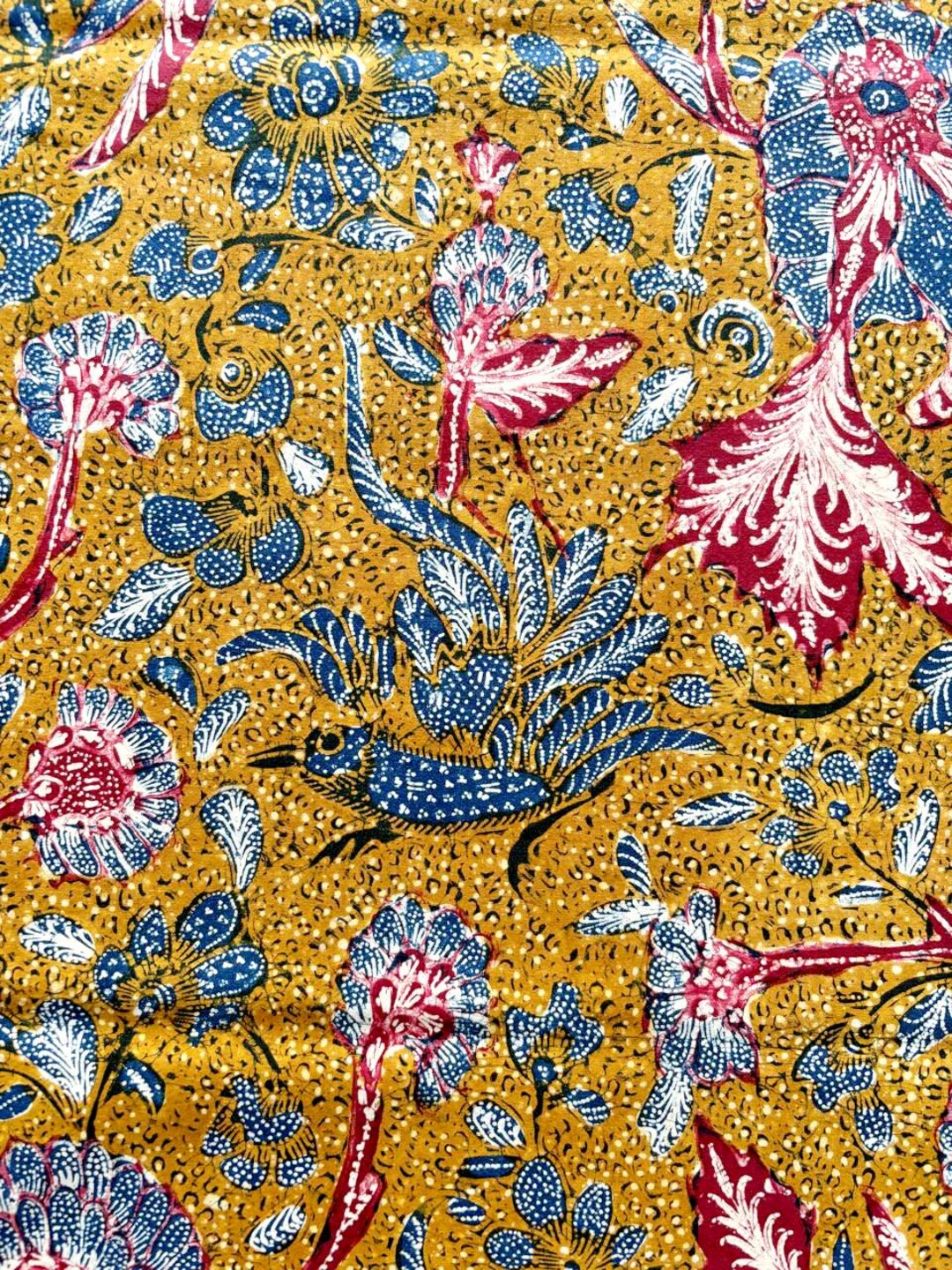 1960s Vintage Batik Tulis Peranakan, Tiga Negeri Old Batik Artwork, Mid ...