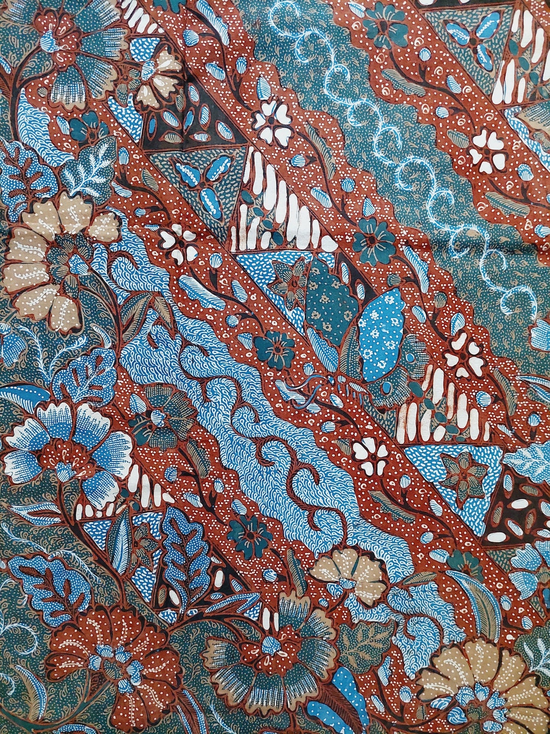 Natural Dye Hokokai BATIK TULIS ARTWORK, Authentic Indonesian Hand ...