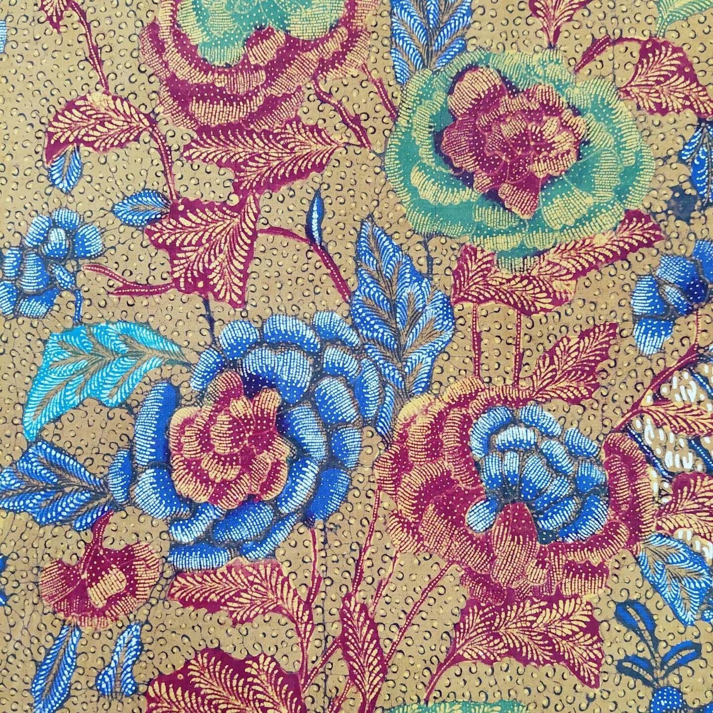 Fabric Authentic Indonesian Old Batik Hand Drawn Antique Wall Decor ...