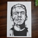 Frankenstein Art Print | Horror Art Prints | Gothic Home Decor - Etsy