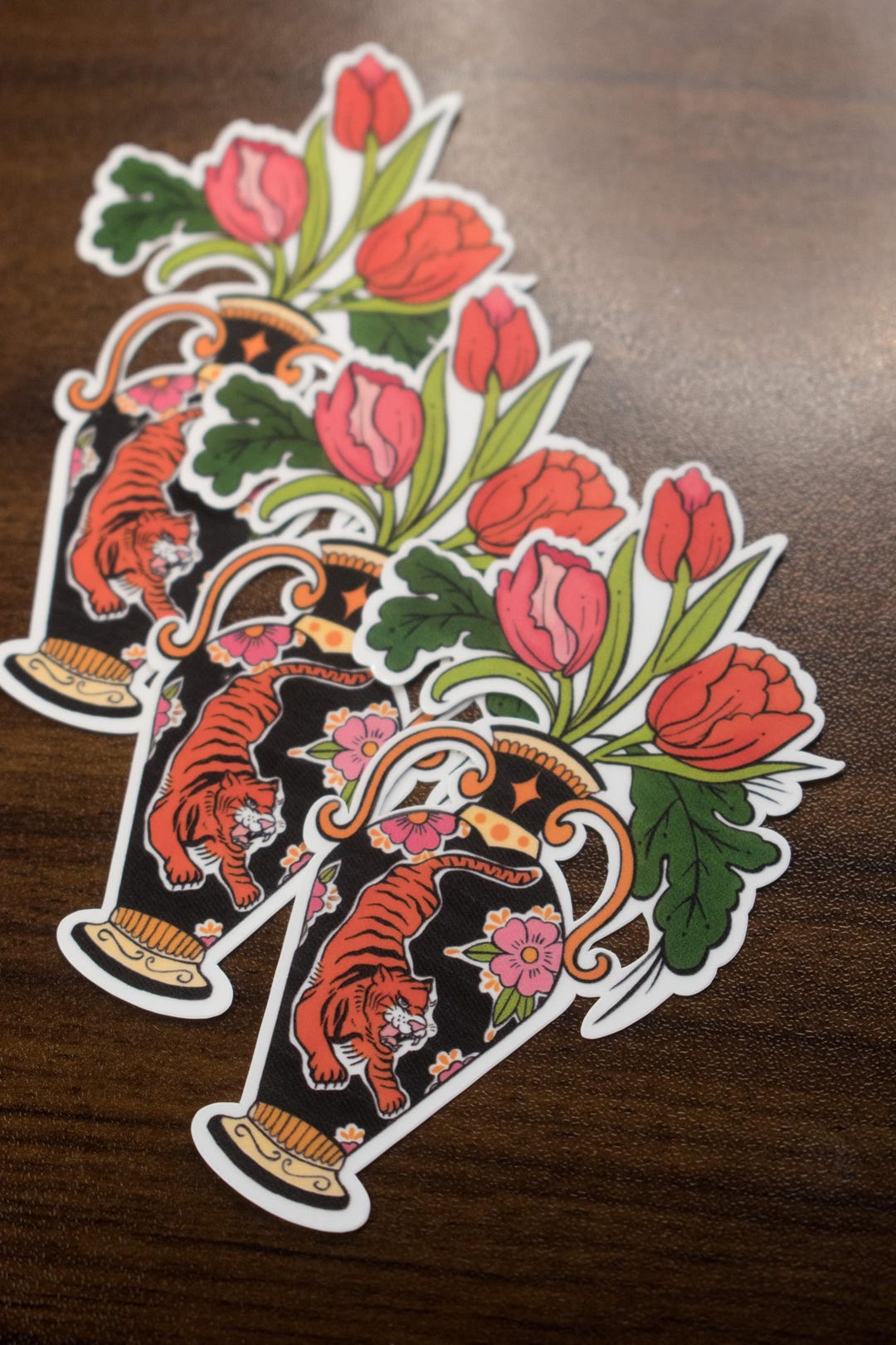 Traditional Vase Tattoo Sticker | Digital Art | Handmade Stickers ...