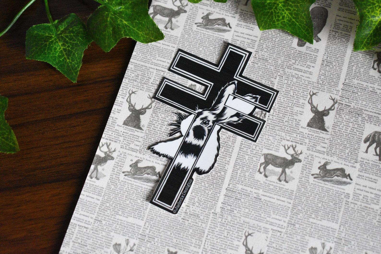 Frightened Rabbit Sticker | Original Art | Tiny Changes | Vinyl ...