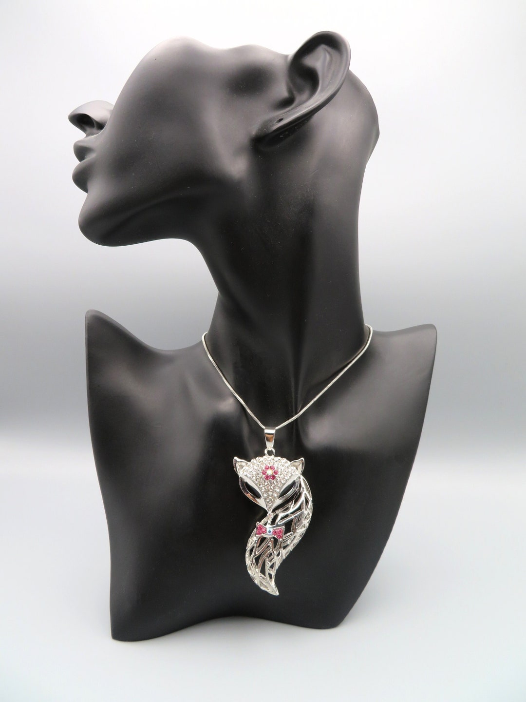 Unusual and Sparkly Unique Handmade 925 Sterling Silver Necklace With ...