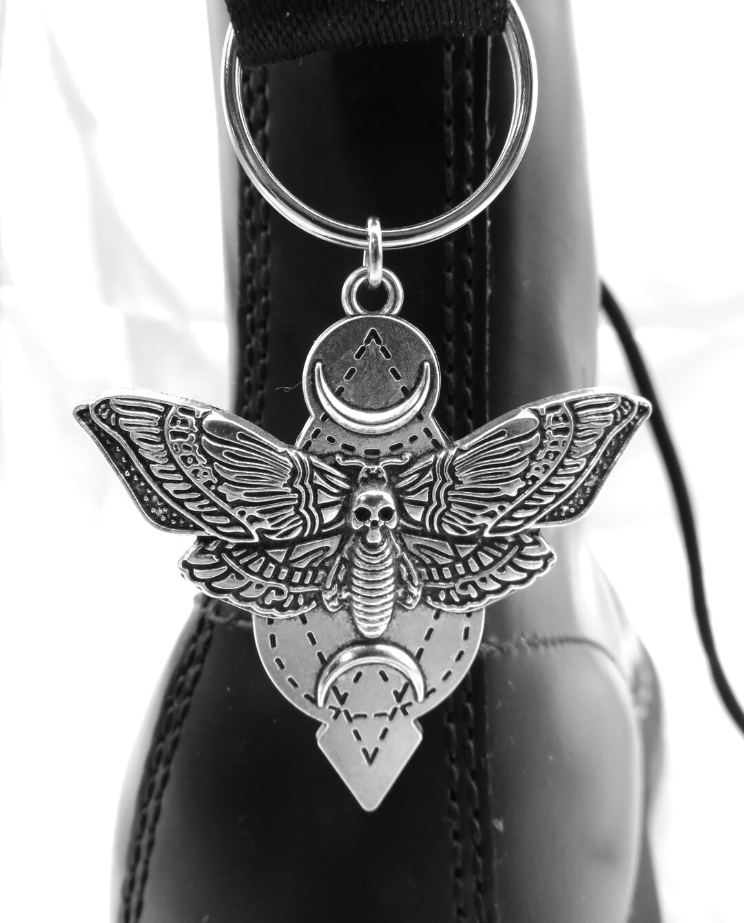 Silver Large Death Hawks Moth Boot Charms • DM Charms • Charms for Docs ...