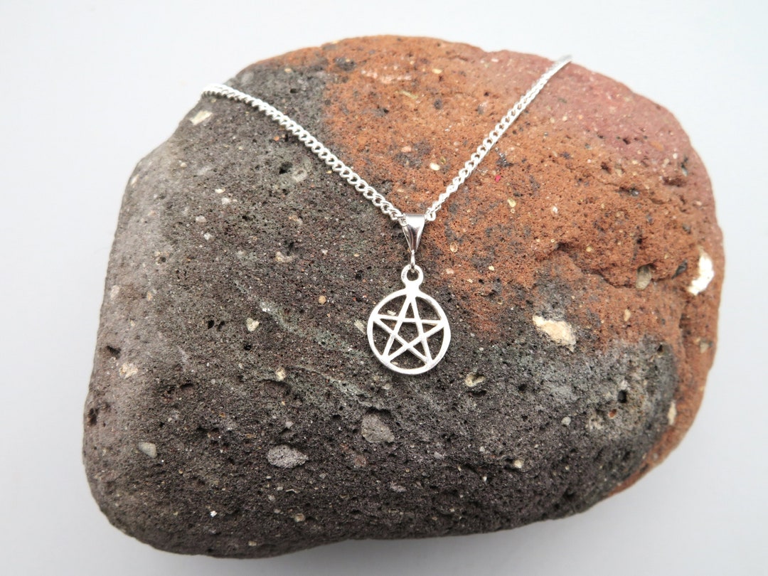 Meaningful & Symbolic Pentagram Pendant 925 Sterling Silver Necklace ...