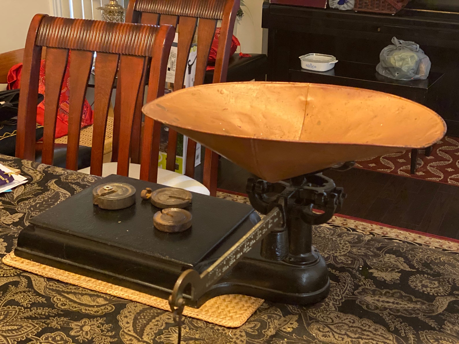 Rare Find Vintage Gurney Hamilton Cast Iron Platform Counter Scale and ...