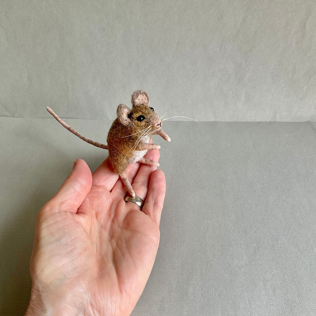 Handmade Needle Felted Life Sized House Mouse Mice by Annette Farrell ...