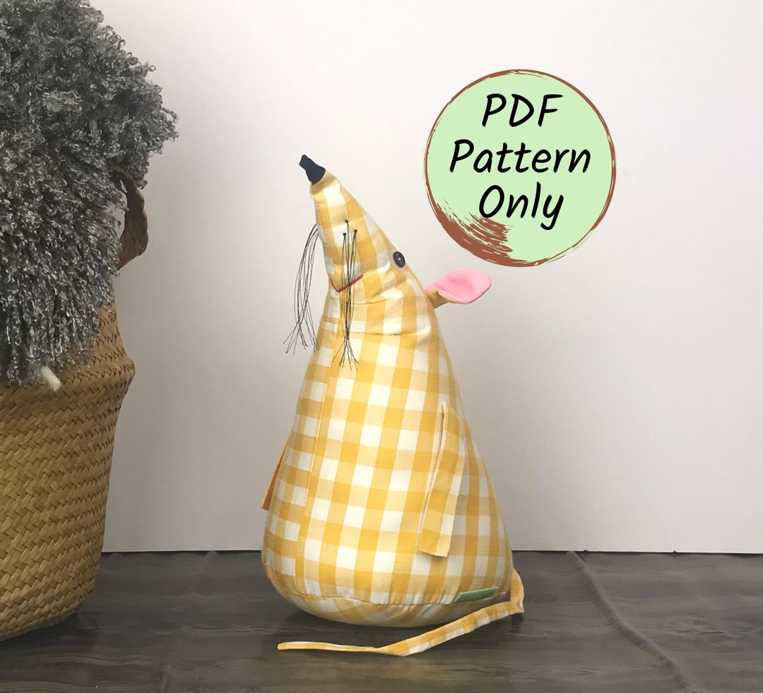 Mouse Doorstop • PDF Digital Sewing Pattern • DIY Gift • Create Your ...