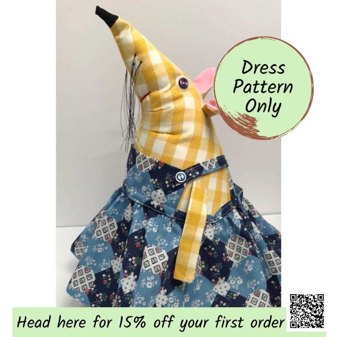 Apron Front Strappy Dress - Dormouse Outfit PDF - Etsy