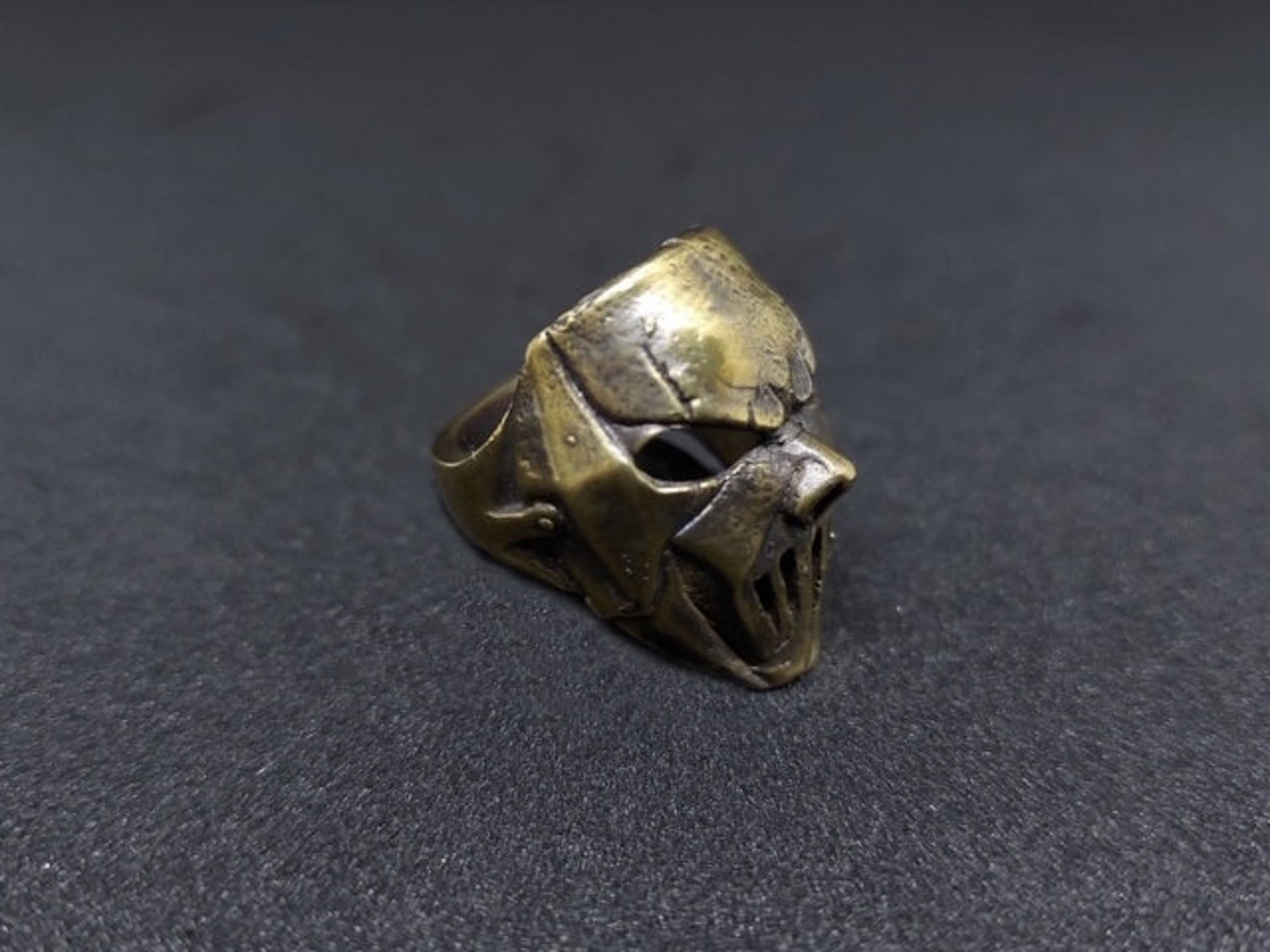 Mick Thomson Slipknot Gold Brass Slipknot Ring Rock Death - Etsy