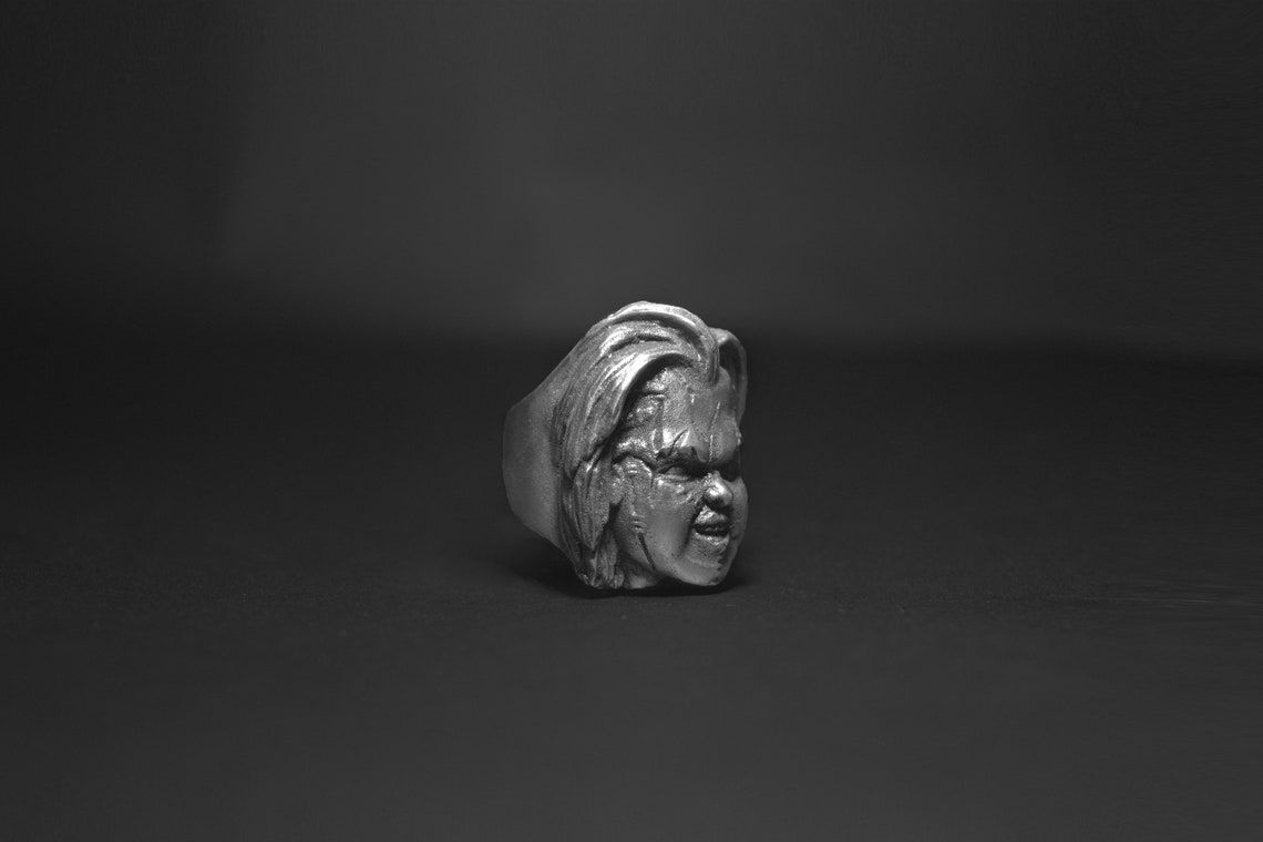 Chucky Horror Ring Halloween Ring IT Skullring Skull - Etsy