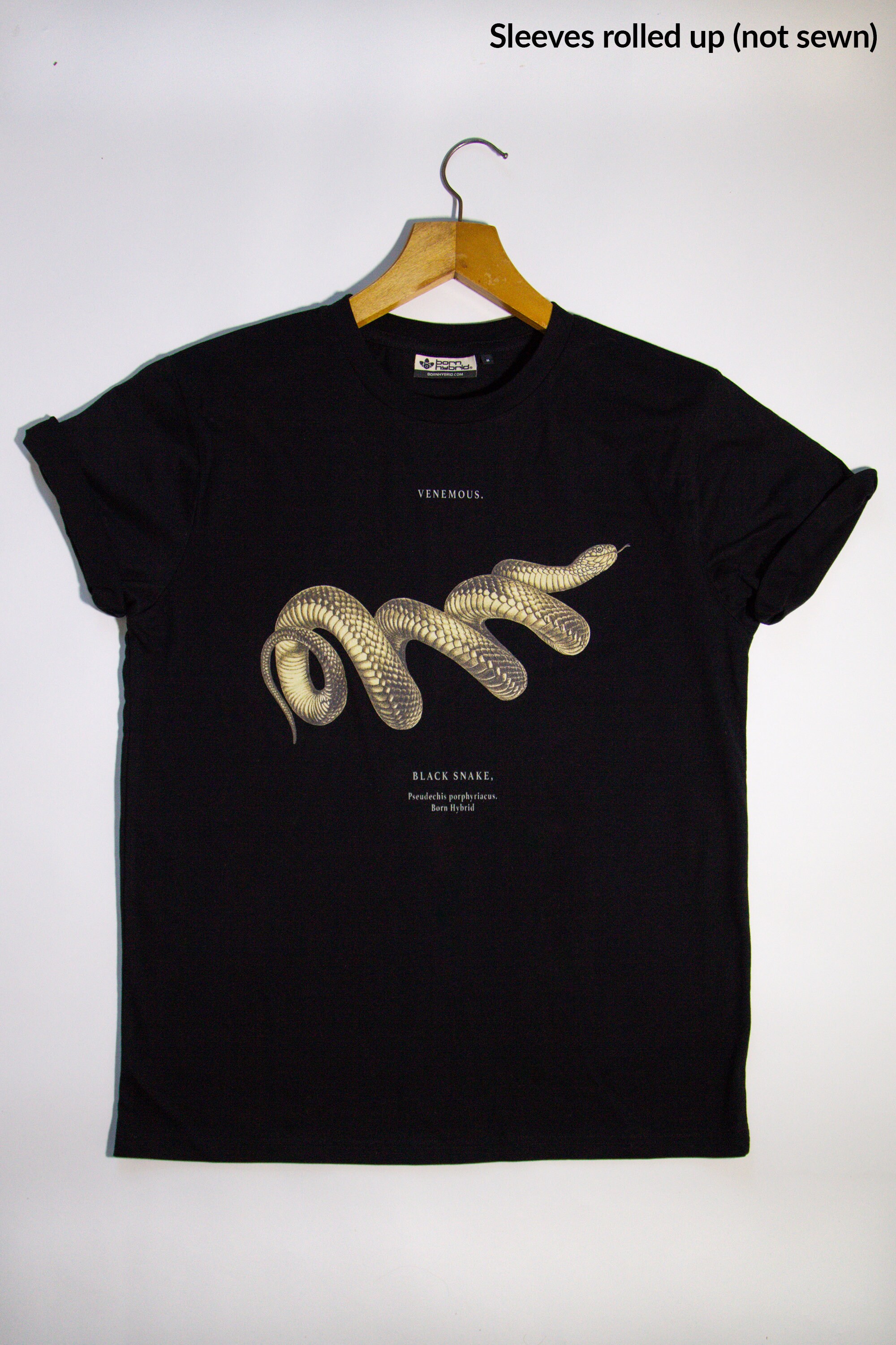 Snake Tshirt, Vintage Style Zoology T Shirt, Organic Cotton Tee, Eco ...