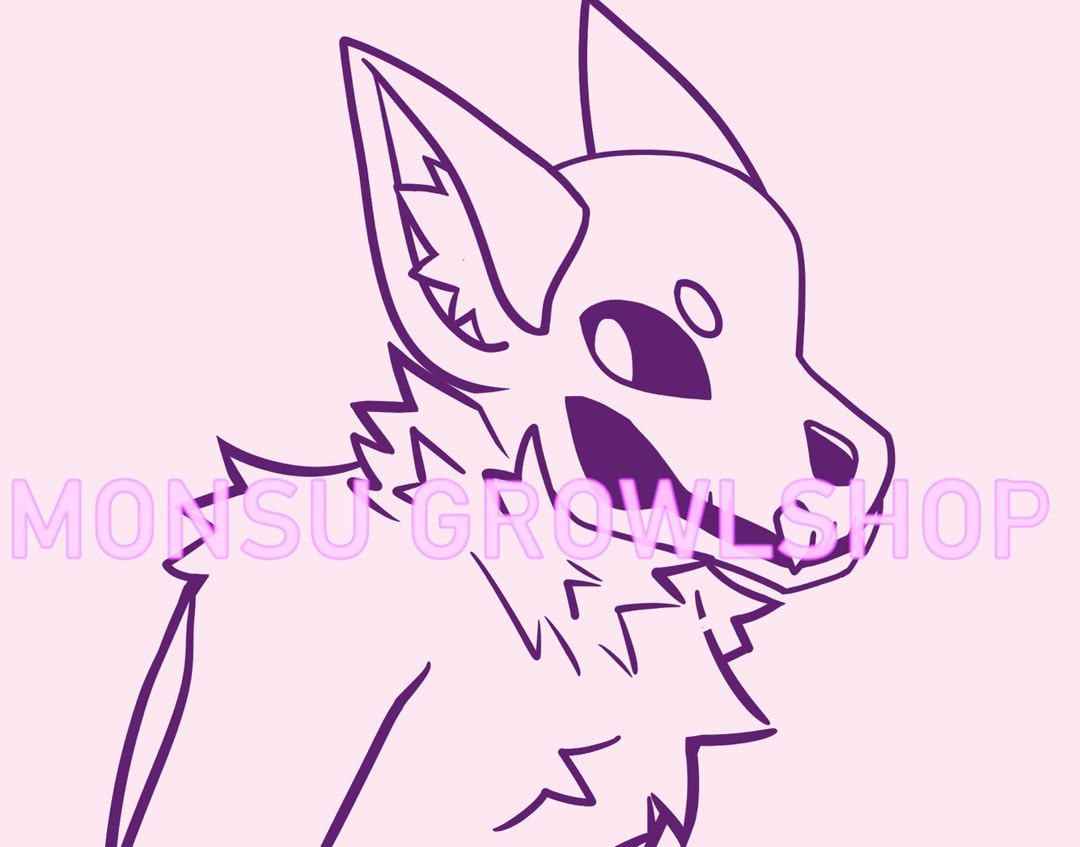 SKULLDOG FULLBODY BASE (remake) Furry Digital Art Base - Etsy