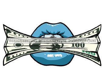 100 Dollar Bill Lips - Etsy