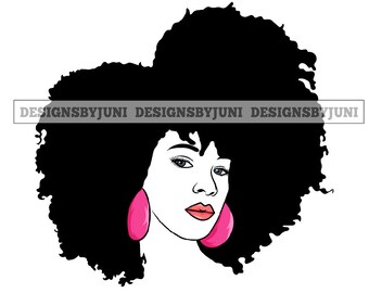 Afro Woman SVG Dreads Nubian Princess Queen Hair Beautiful - Etsy