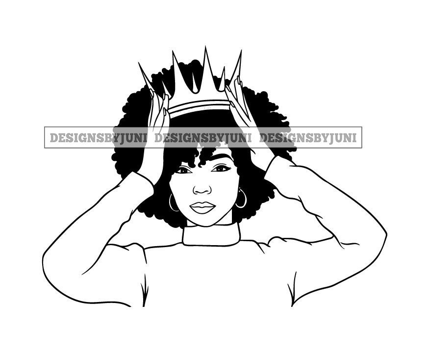 Afro Woman Nubian Princess Queen Hair Beautiful African | Etsy